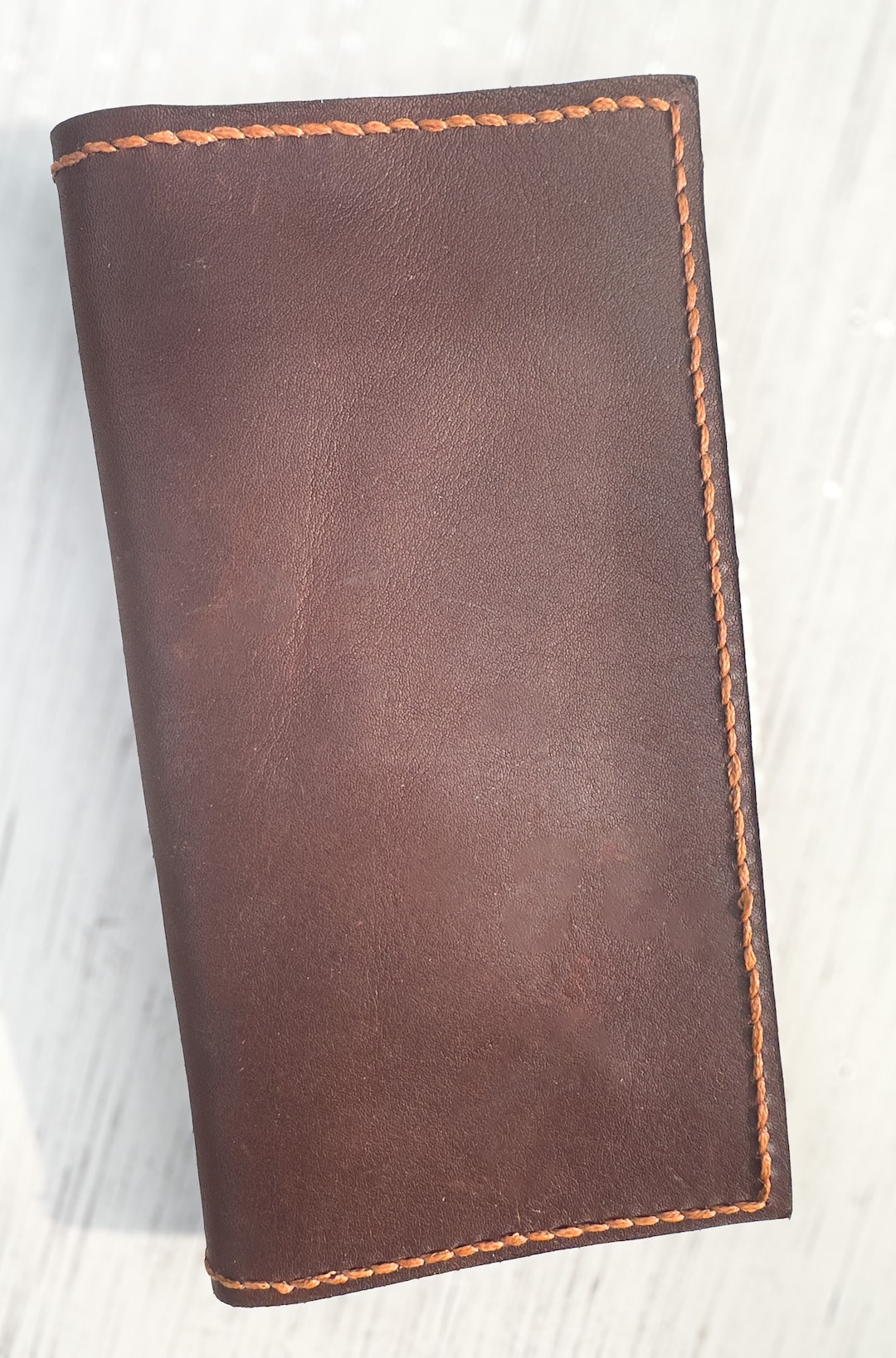 Personalized Handmade Leather Checkbook Cover - Etsy