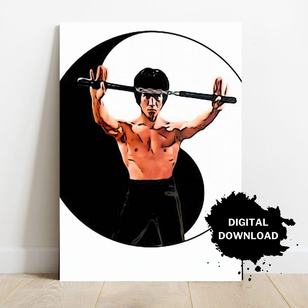 Bruce Lee Poster, Bruce Lee Wall Art, Printable Wall Art, Digital ...