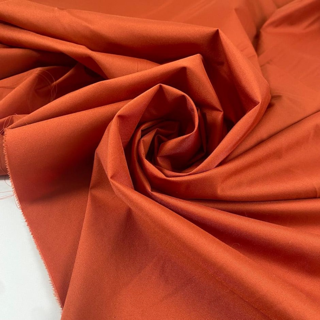 Spice Route Orange Nylon Stretch Fabric, Light Flowing Fabric for ...