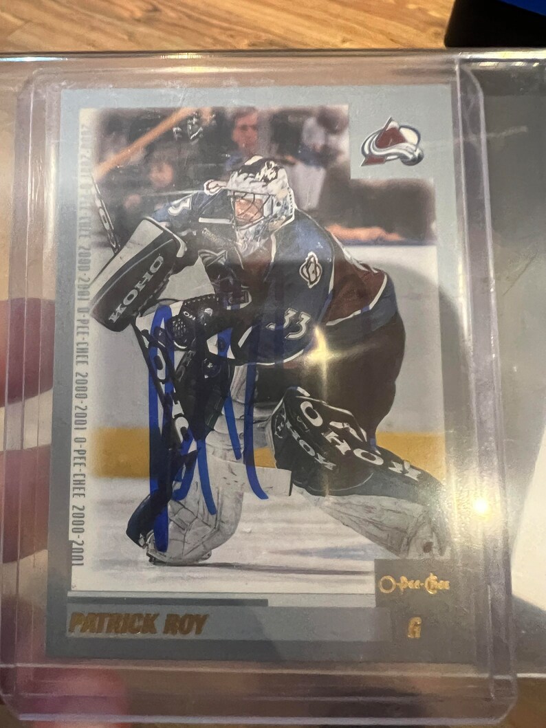 Patrick Roy Signed Hockey Cards - Etsy