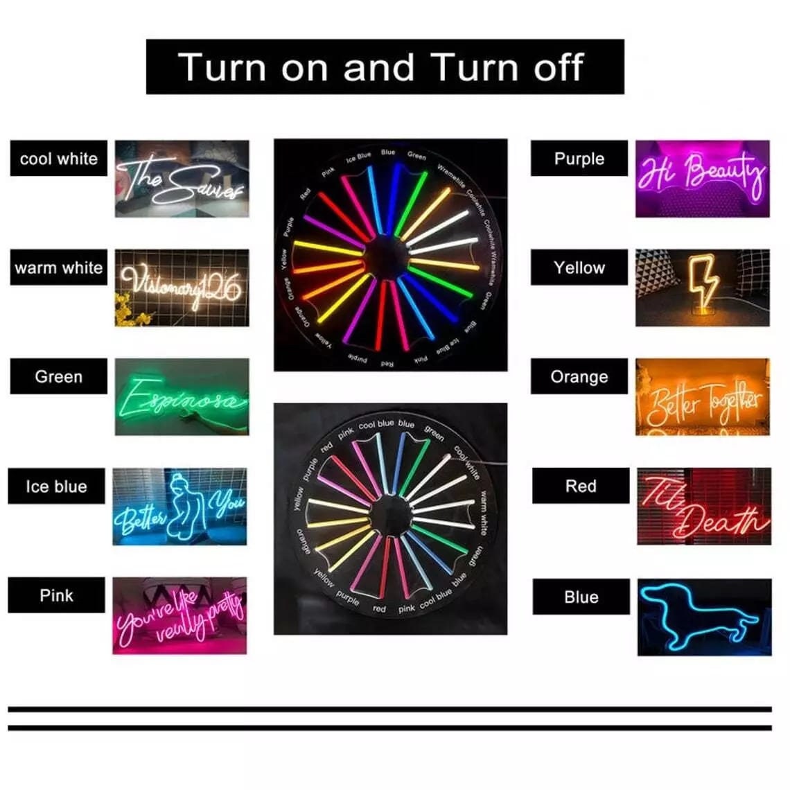LED Neon Night Light Custom Signs for Wedding, Bride Room Wall Decor ...