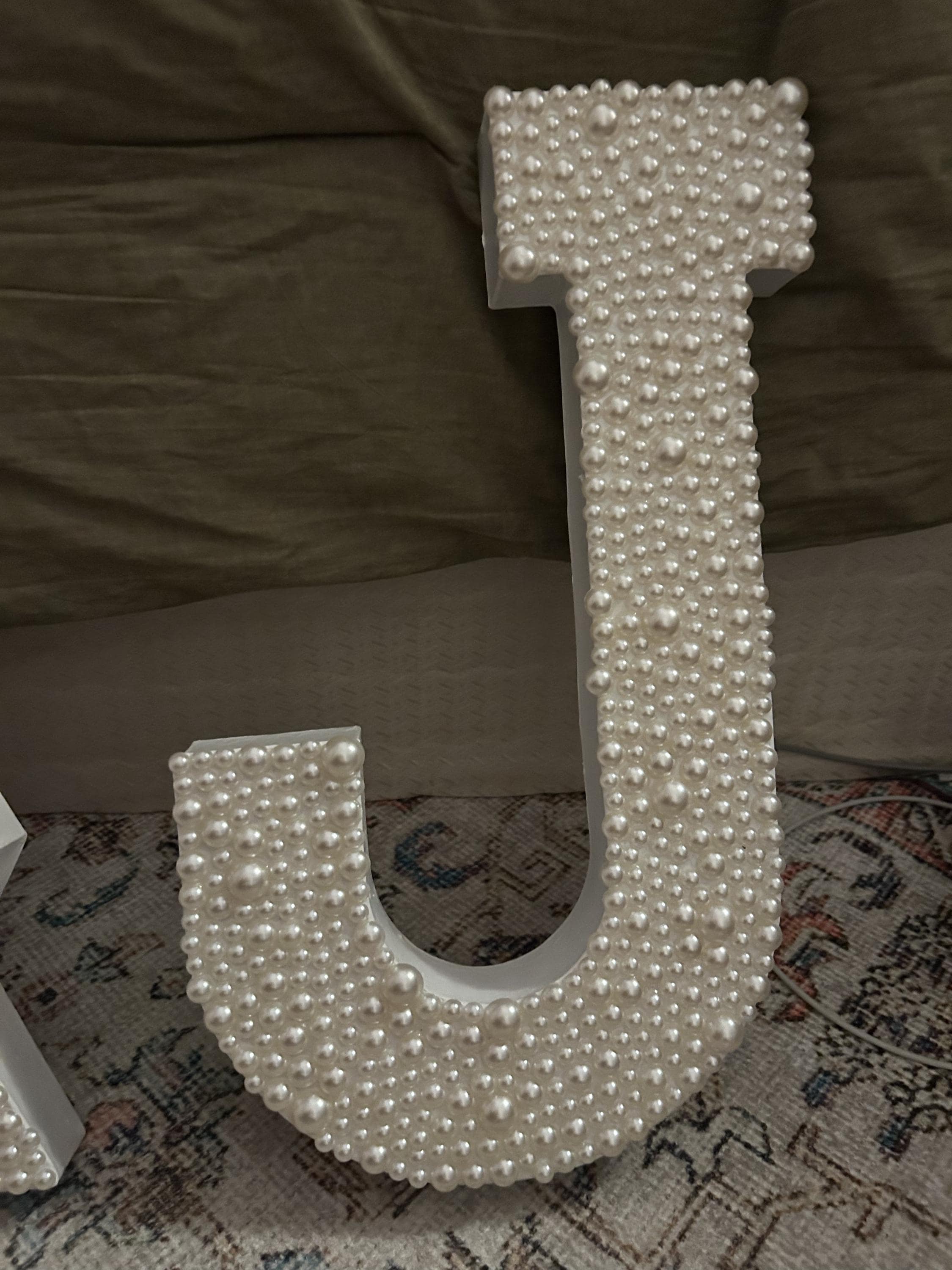 Custom Pearl Letters - Etsy