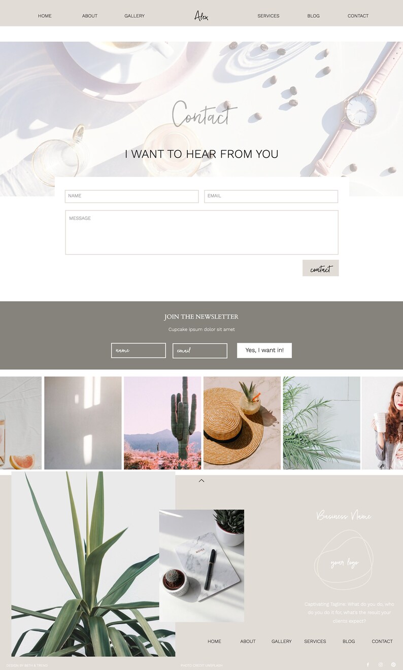 Visual Website Template, Showit Website Template, Showit Website ...
