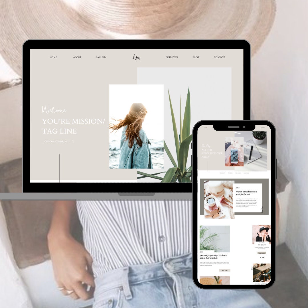 Visual Website Template, Showit Website Template, Showit Website ...