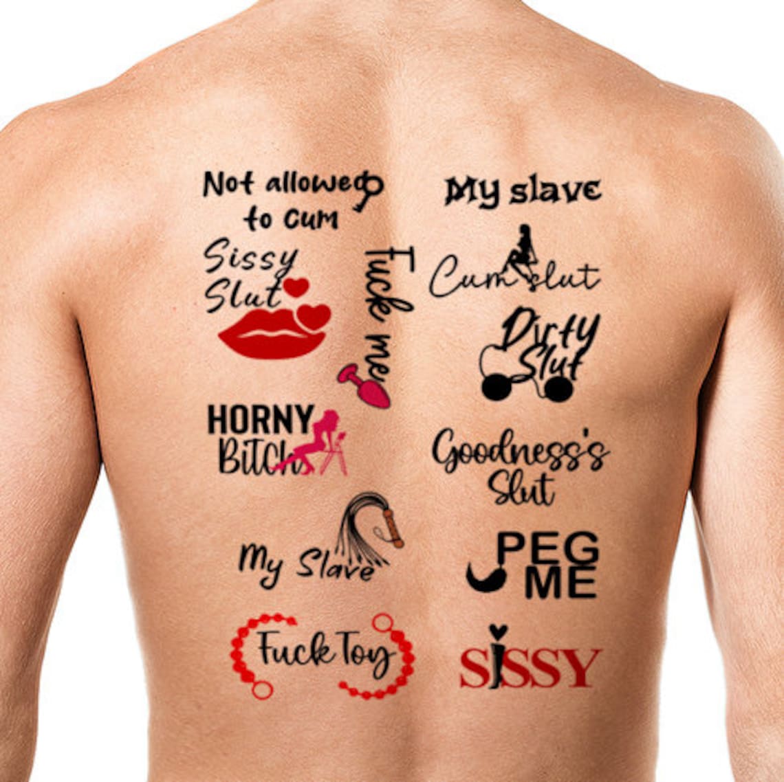 PNG Pack for Various Products | BDSM, Femdom, and Chastity Tattoo ...