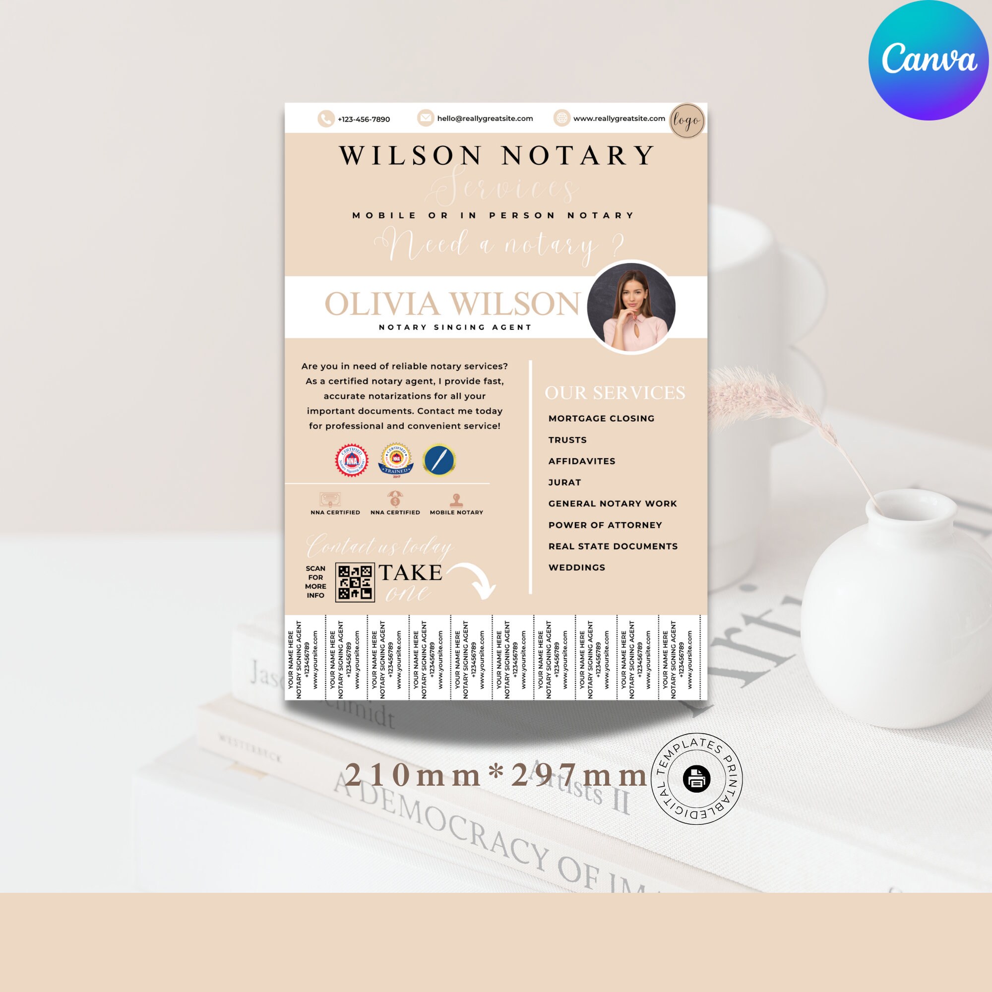 Notary Pull Tab Flyer - Etsy