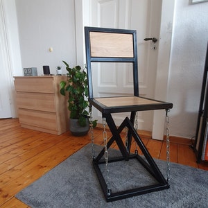 Floating Chain Chair Oak - Etsy