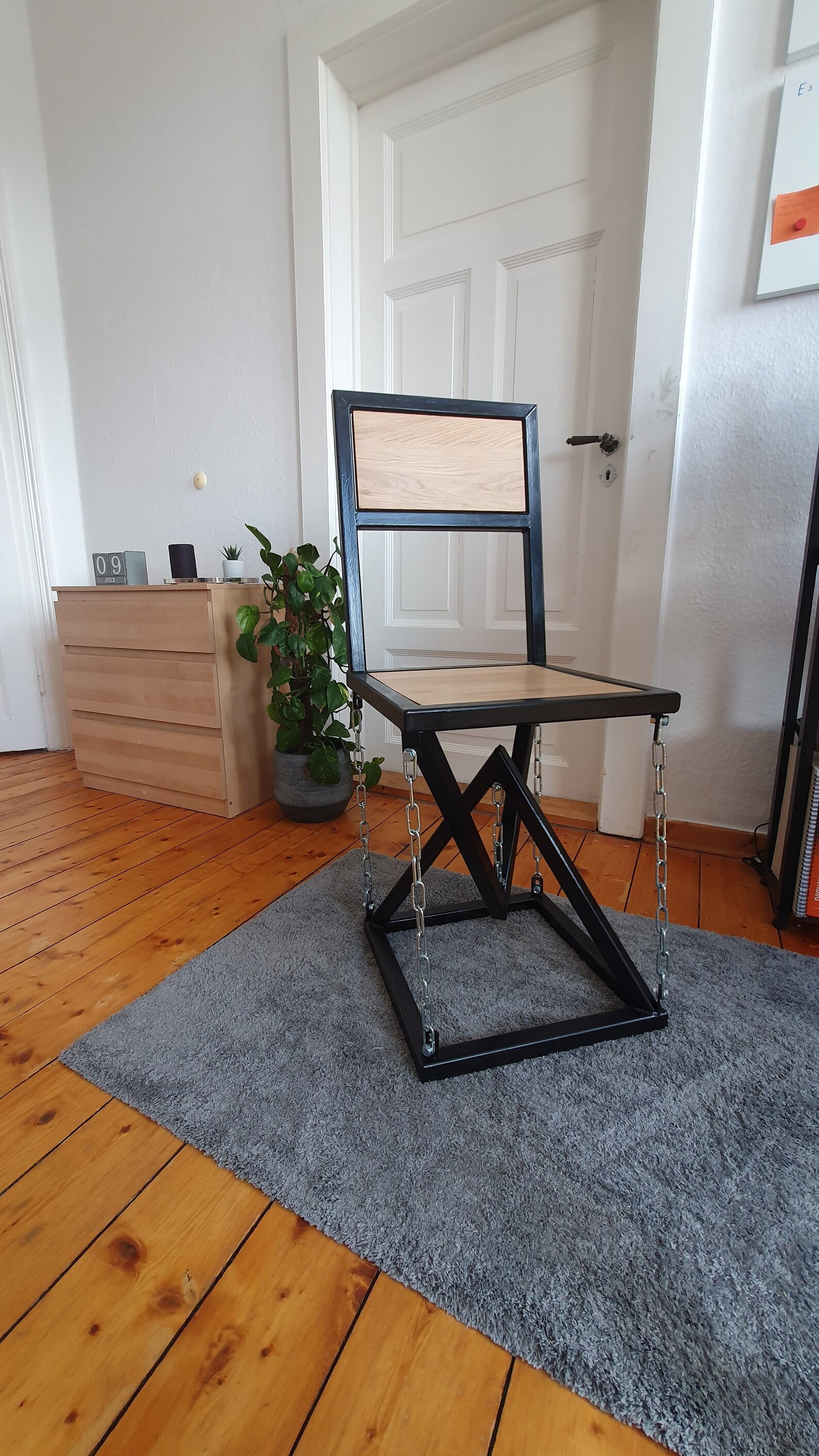 Floating Chain Chair Oak - Etsy