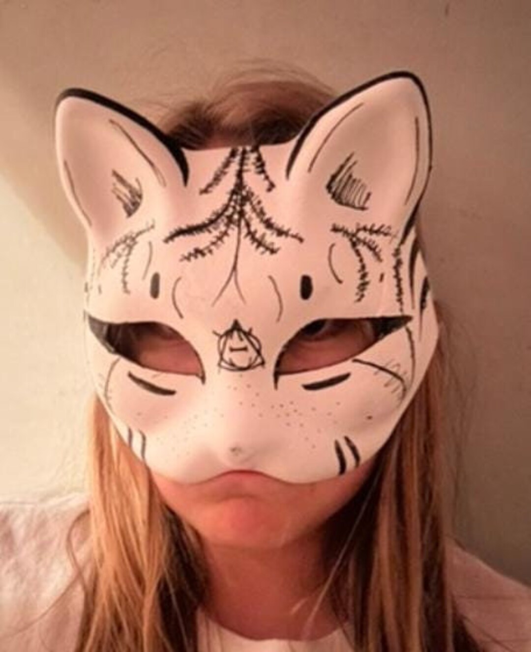 Snow Leopard Quadrobic Therian Mask (standard;unfelted) - Etsy