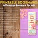 Affirmation Bookmarks for Kids Empowering Positive Thinking Affirmation ...