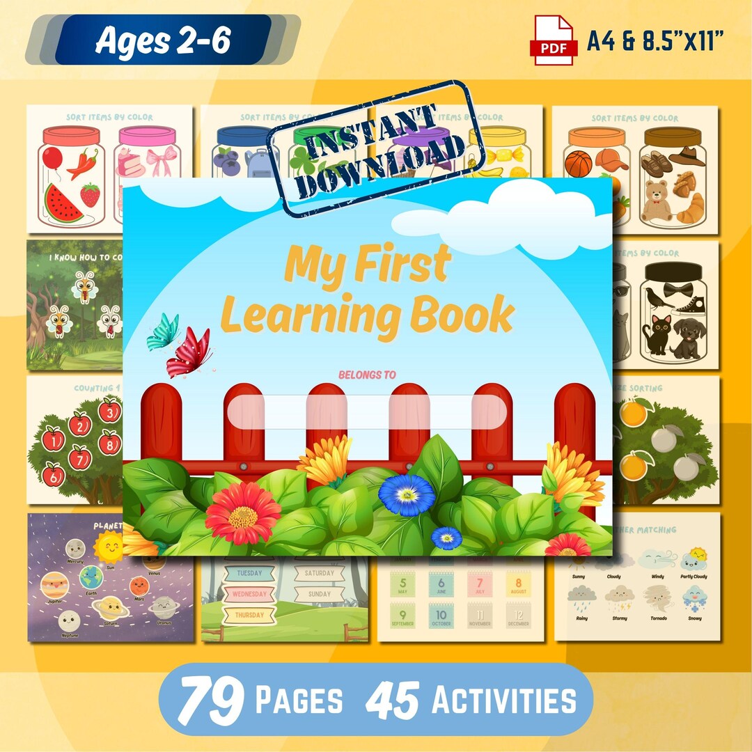 Busy Book Printable / Homeschool Resources / Kids Quiet Book ...