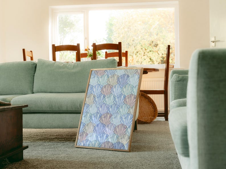 Seashell Collage Print: Beachy Wall Art, Summer Decor (digital Download ...