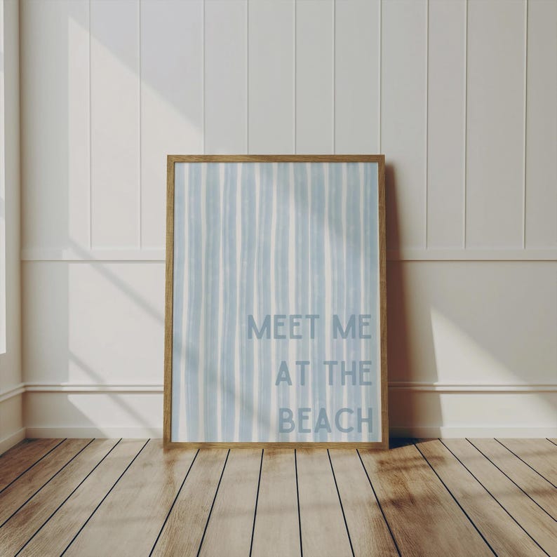 Coastal Print Gallery: Light Blue Beachy Wall Art, Coastal Cowgirl ...