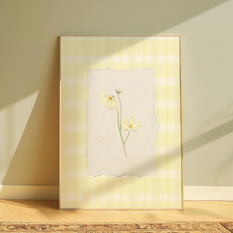 Yellow Flowers Print - Etsy