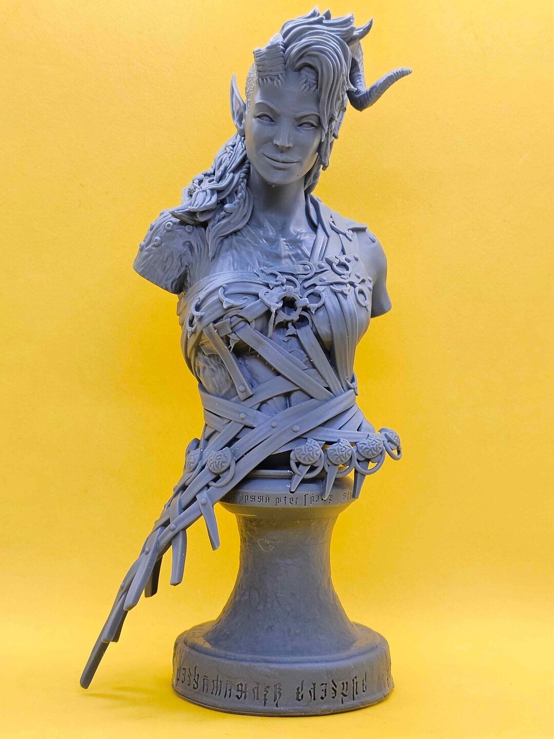 Karlach 3D Printed Resin Model Bust Figurine by Bulkamancer UNPAINTED ...