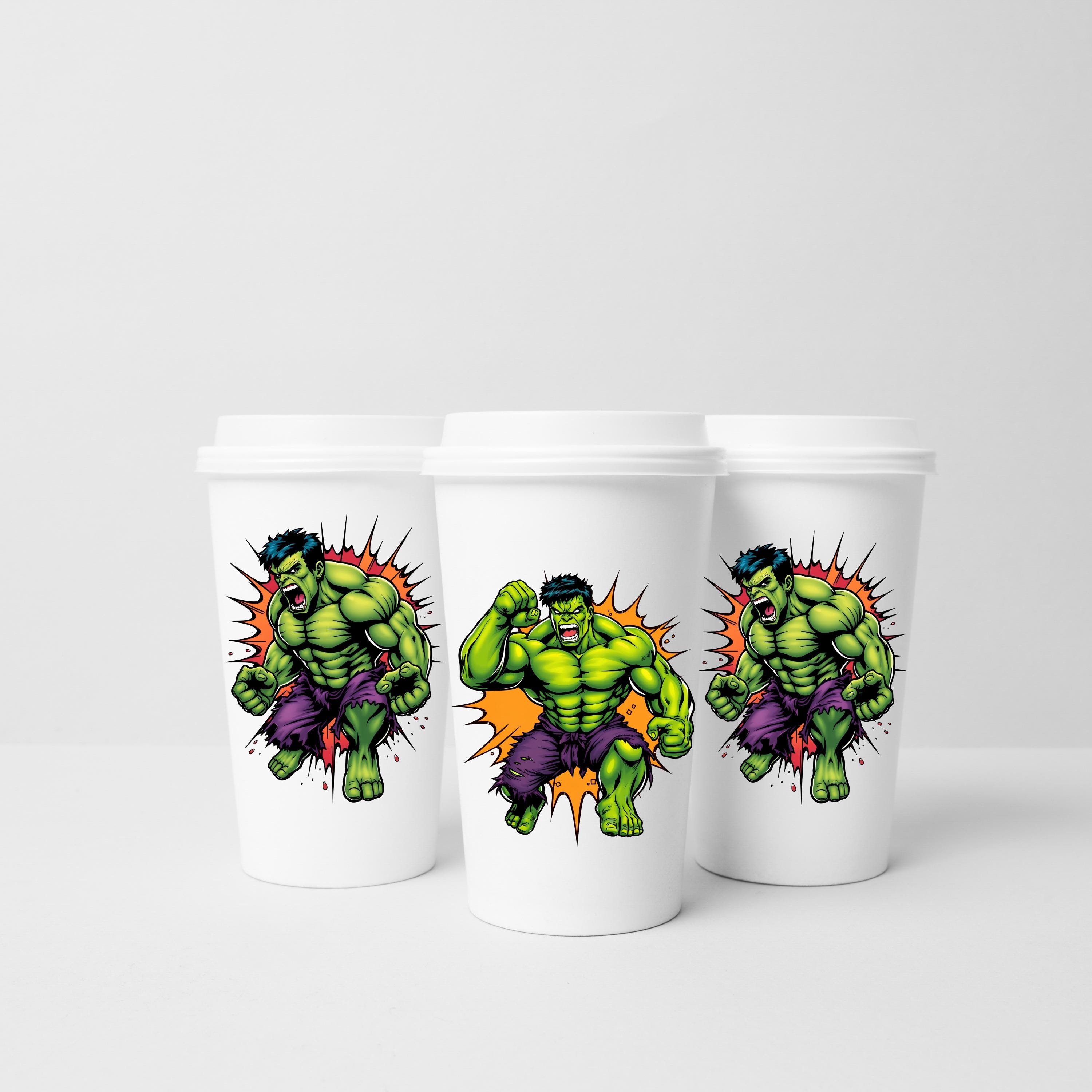 2 Hulk PNG Clipart Superheroes Splash Watercolor Digital Poster Design ...