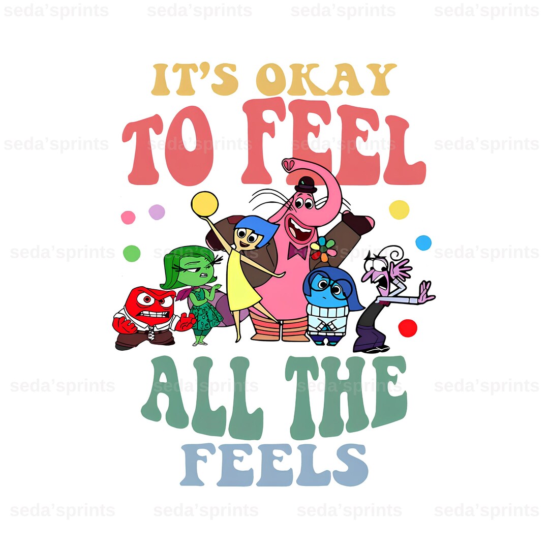 Friends Cartoon Emotions Png, It’s Okay to Feel All the Feels Png ...