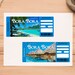 Printable BORA BORA Surprise Tripticket/ Gift to Bora Bora Boarding ...