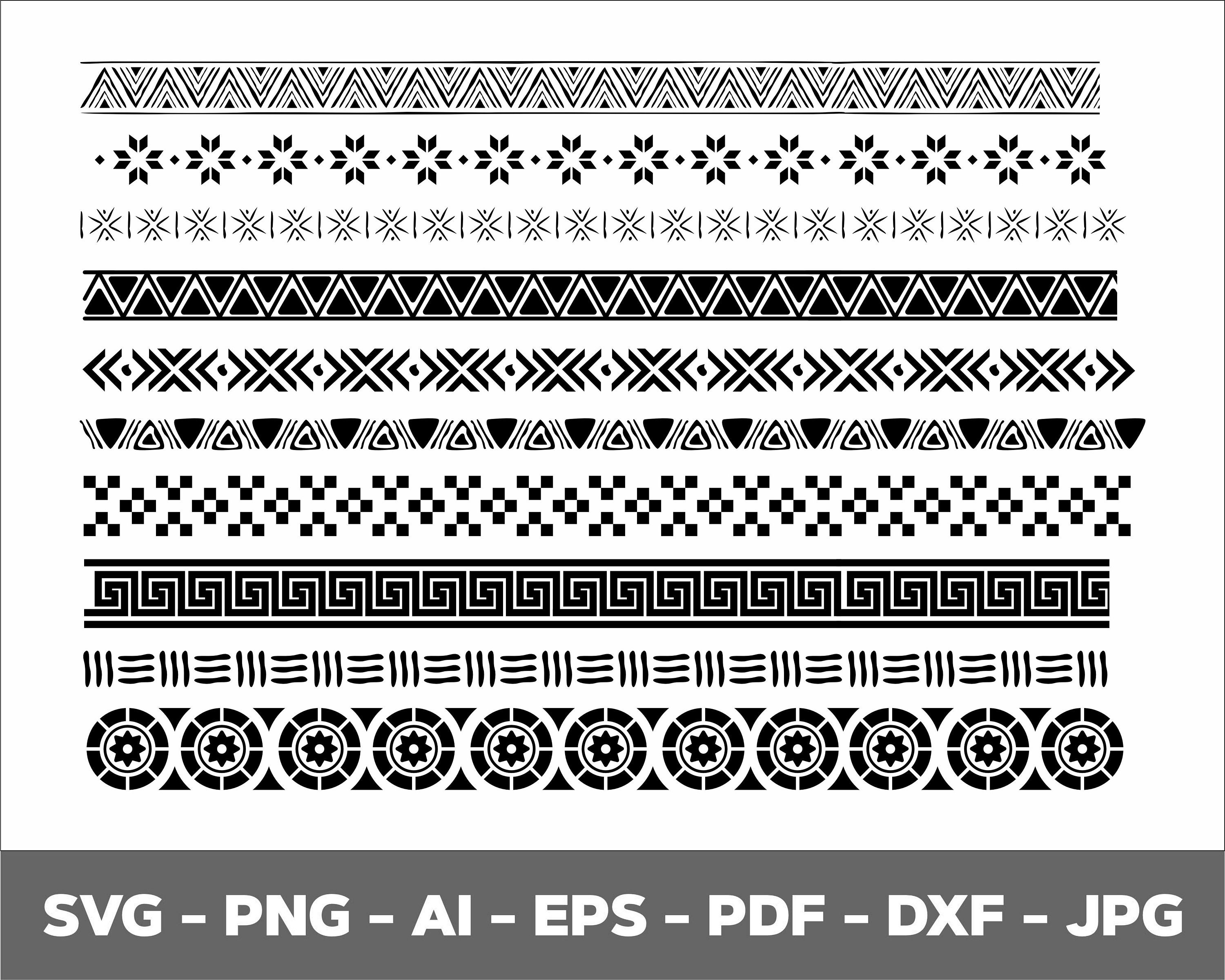 Decorative Elements SVG Bundle, Dividers Borders Svg, Text Divider Svg ...
