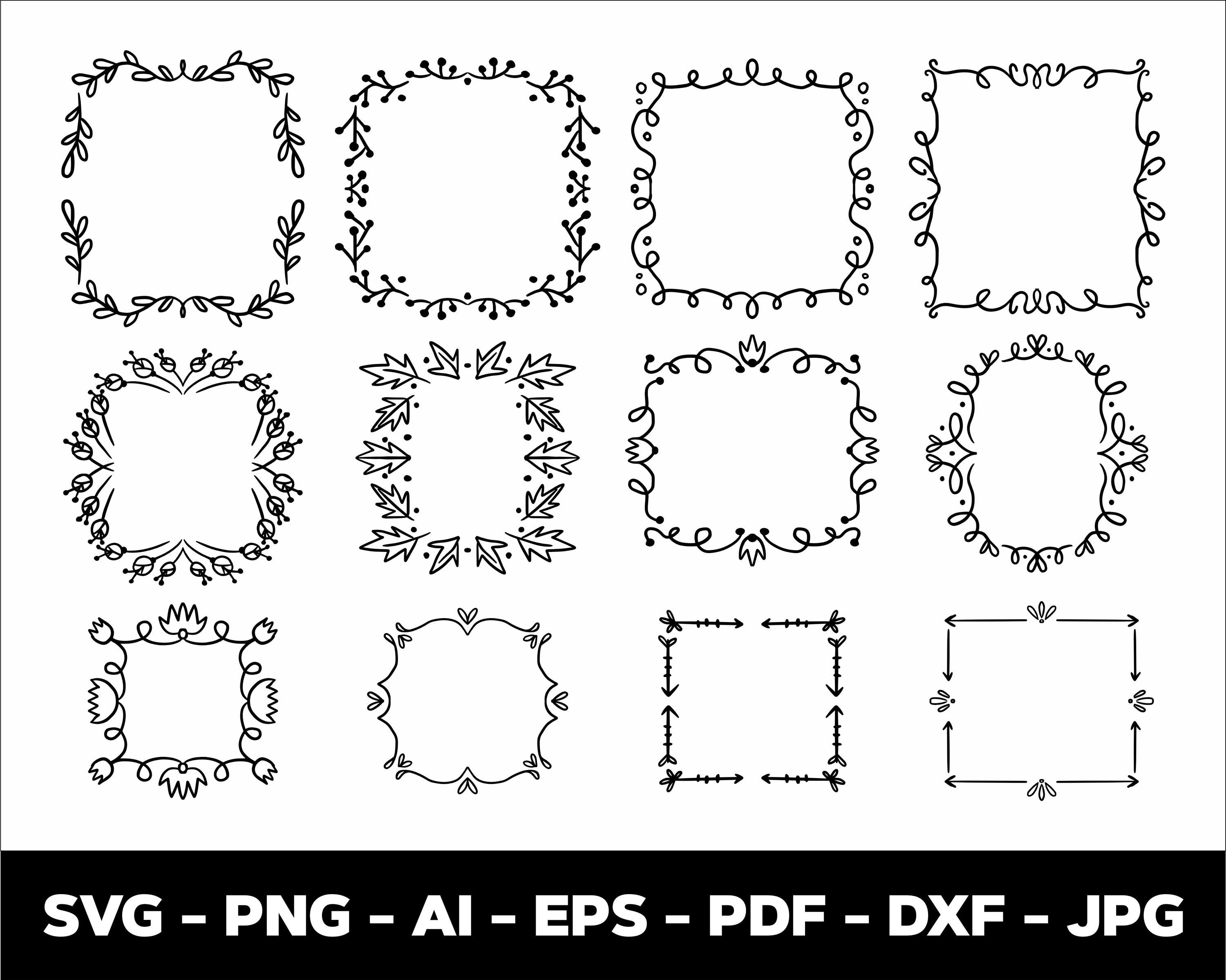 Decorative Elements SVG Bundle, Dividers Borders Svg, Text Divider Svg ...
