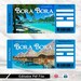Printable BORA BORA Surprise Tripticket/ Gift to Bora Bora Boarding ...