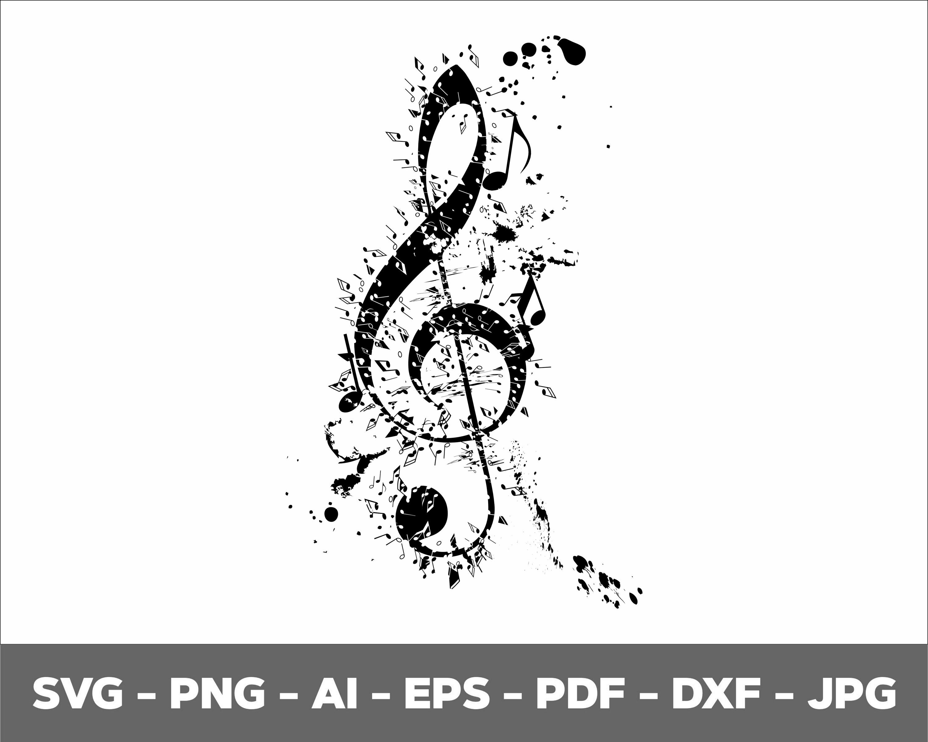 Music Svg, Musical Notes Svg, Clef Svg, Musical Note Svg Cricut ...