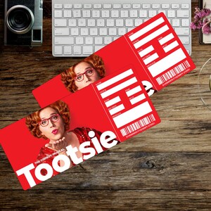Printable TOOTSIE Broadway Surprise Ticket. Editable Musical Theatre Faux Event Admission ...