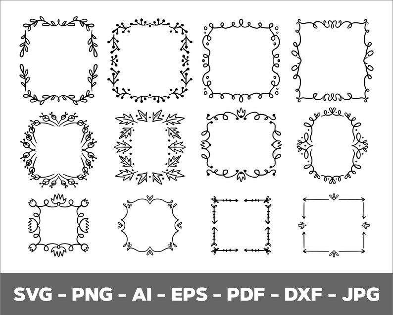 Decorative Elements SVG Bundle, Dividers Borders Svg, Text Divider Svg ...