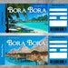 Printable BORA BORA Surprise Tripticket/ Gift to Bora Bora Boarding ...
