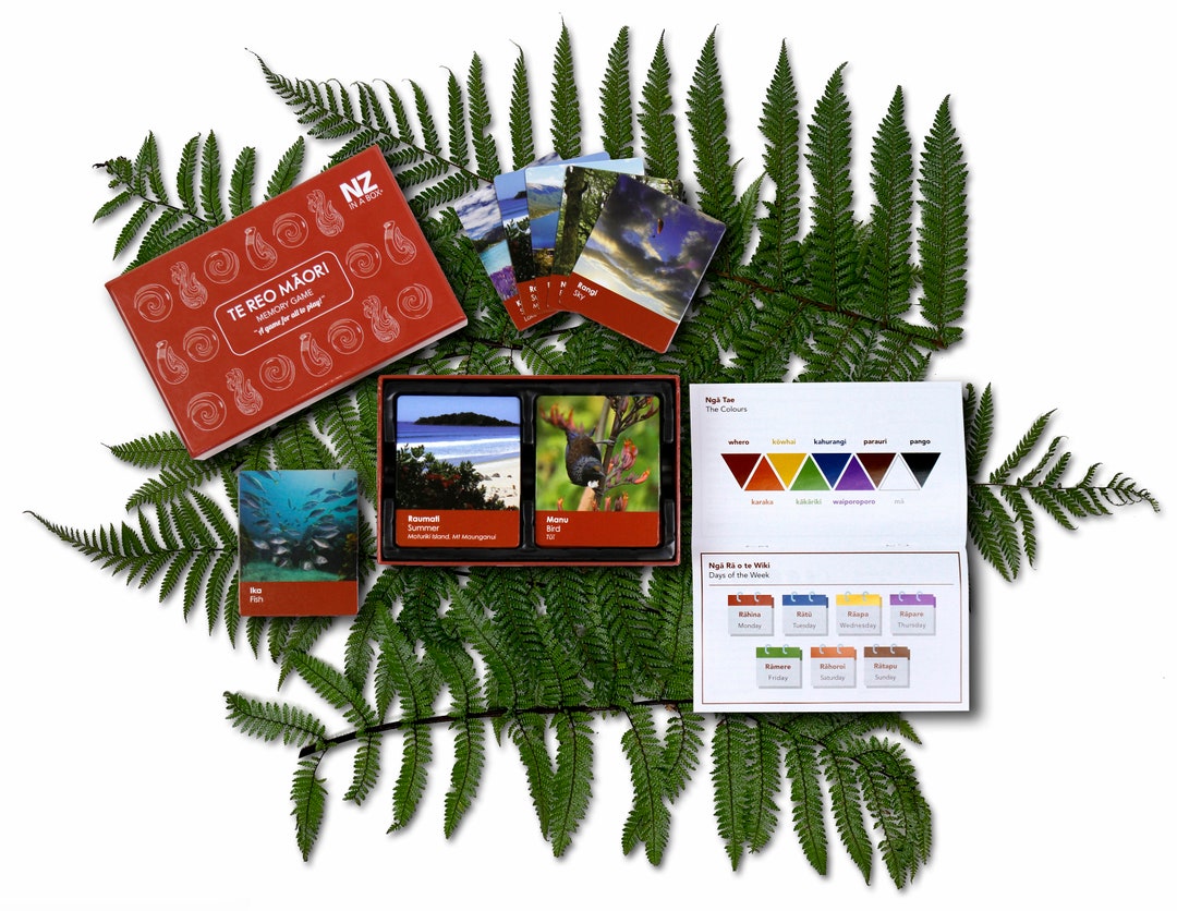 NZ in A Box Te Reo Māori Memory Card Game. Free Postage - Etsy