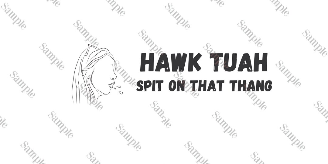 Hawk Tuah Girl Bumper Sticker, Viral Hawk Tuah Spit on That Thang ...