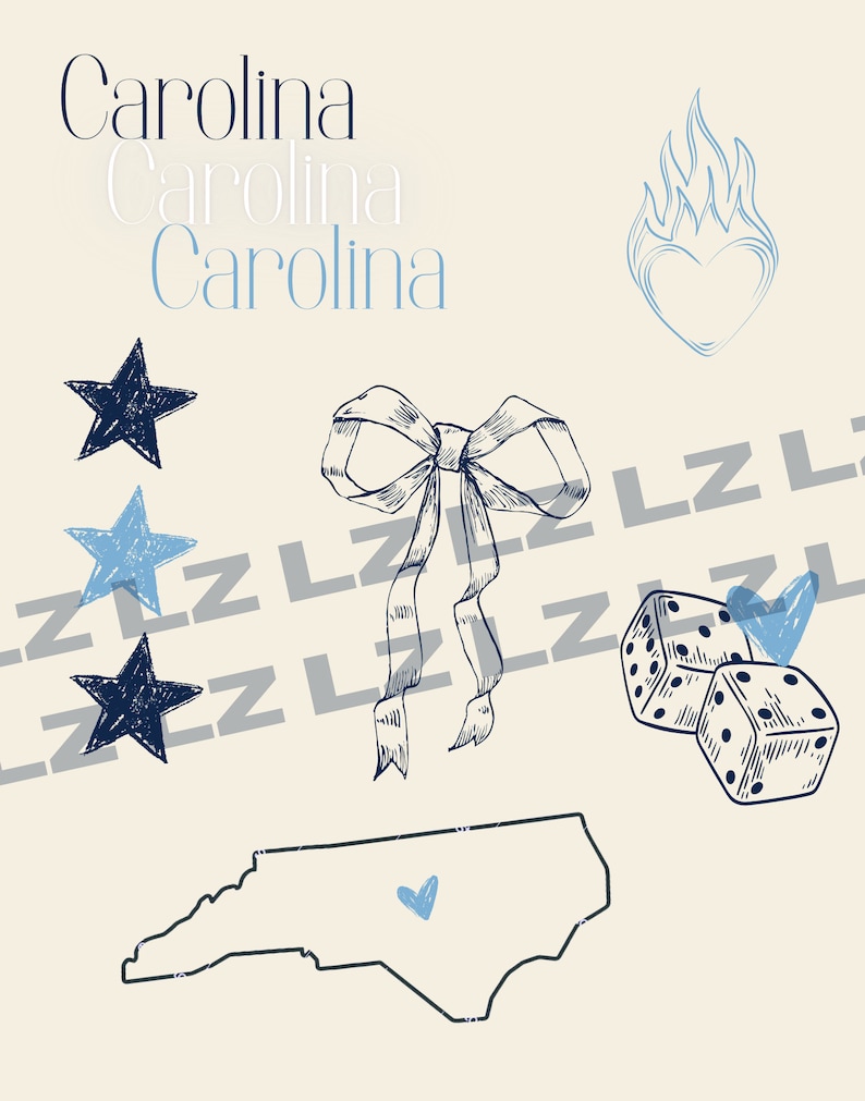 College Decor Print, U North Carolina, Tarheels Wall Art, Wall Art UNC ...