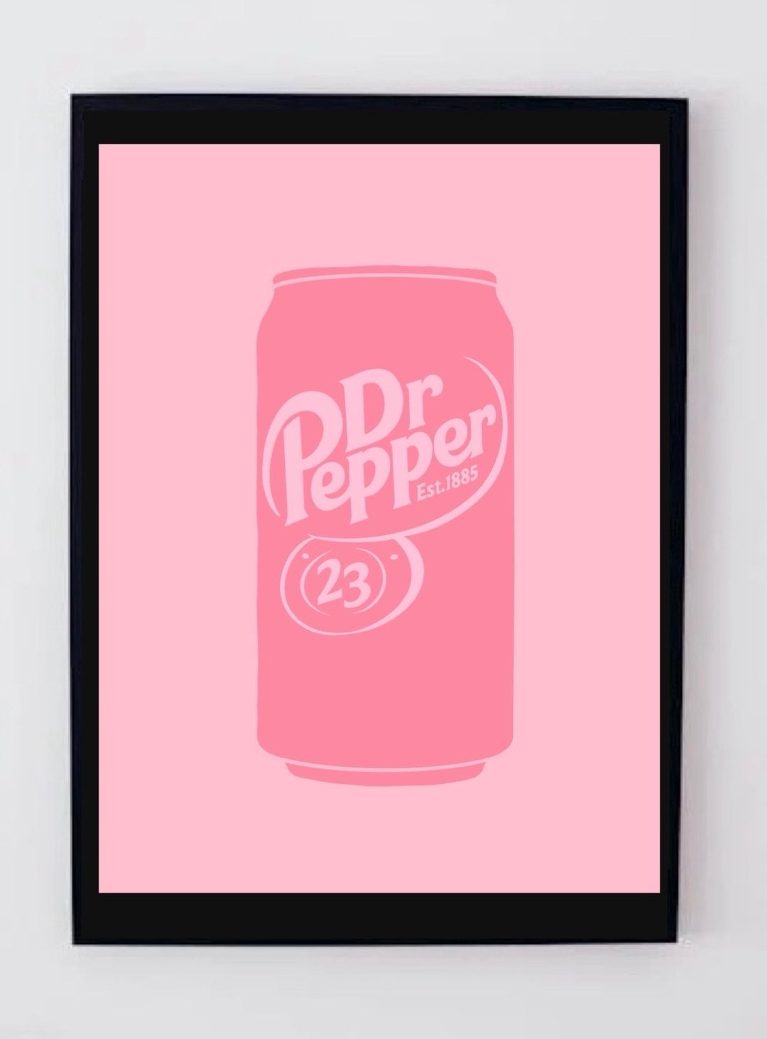 Dr Pepper Wall Art: Pink - Instant Digital Download- Apartment and Dorm ...