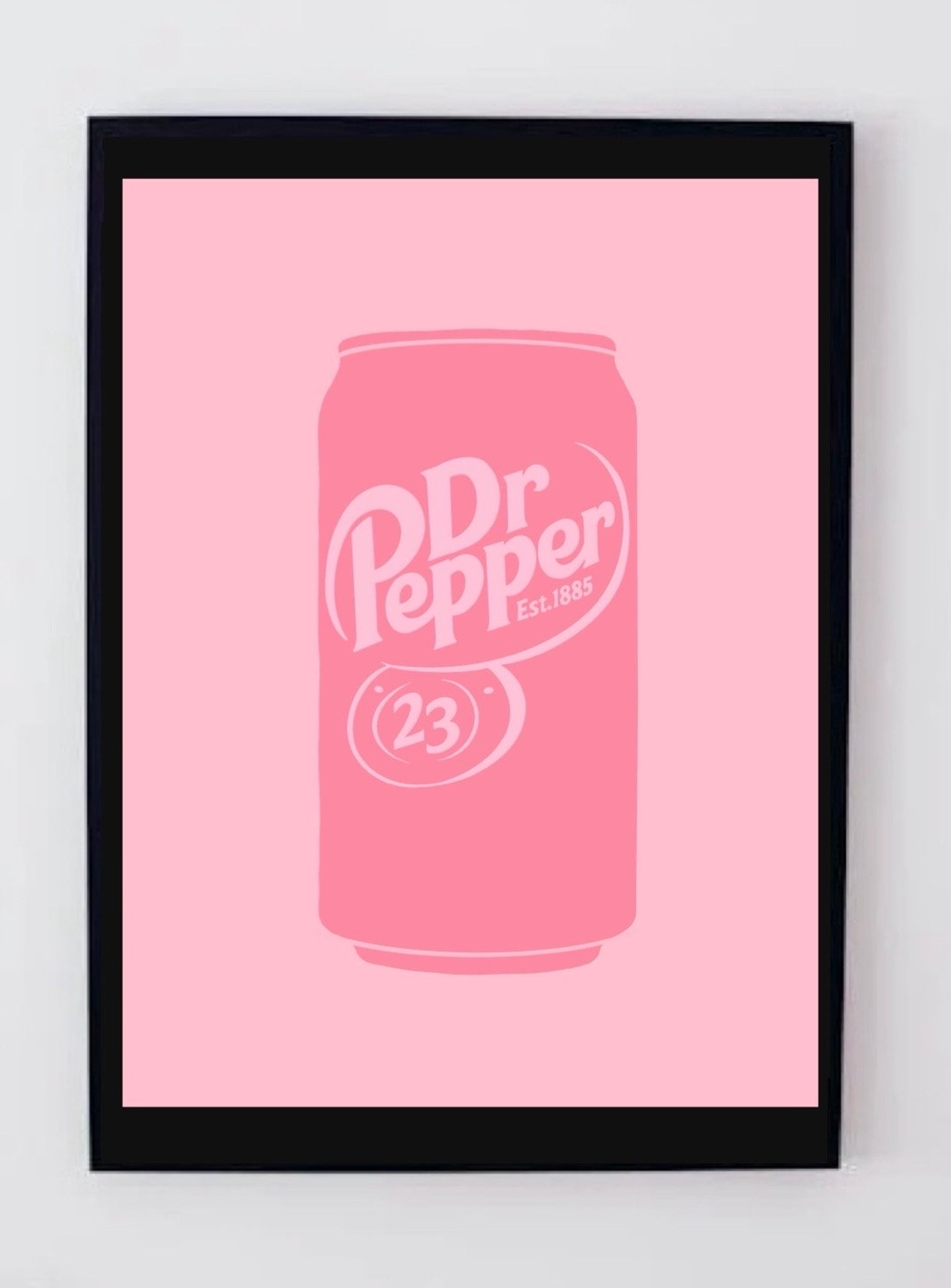 Dr Pepper Wall Art Pink Instant Digital Download Apartment And Dorm Decor Pink Aesthetic Wall