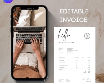 Invoice Template Esthetician Business Invoice Small Business Template ...
