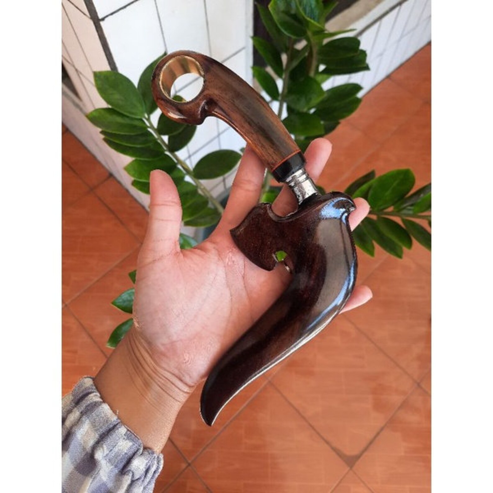 Ethnic Karambit Minang Traditional Knife, Carved Teak Silat Carambit - Etsy