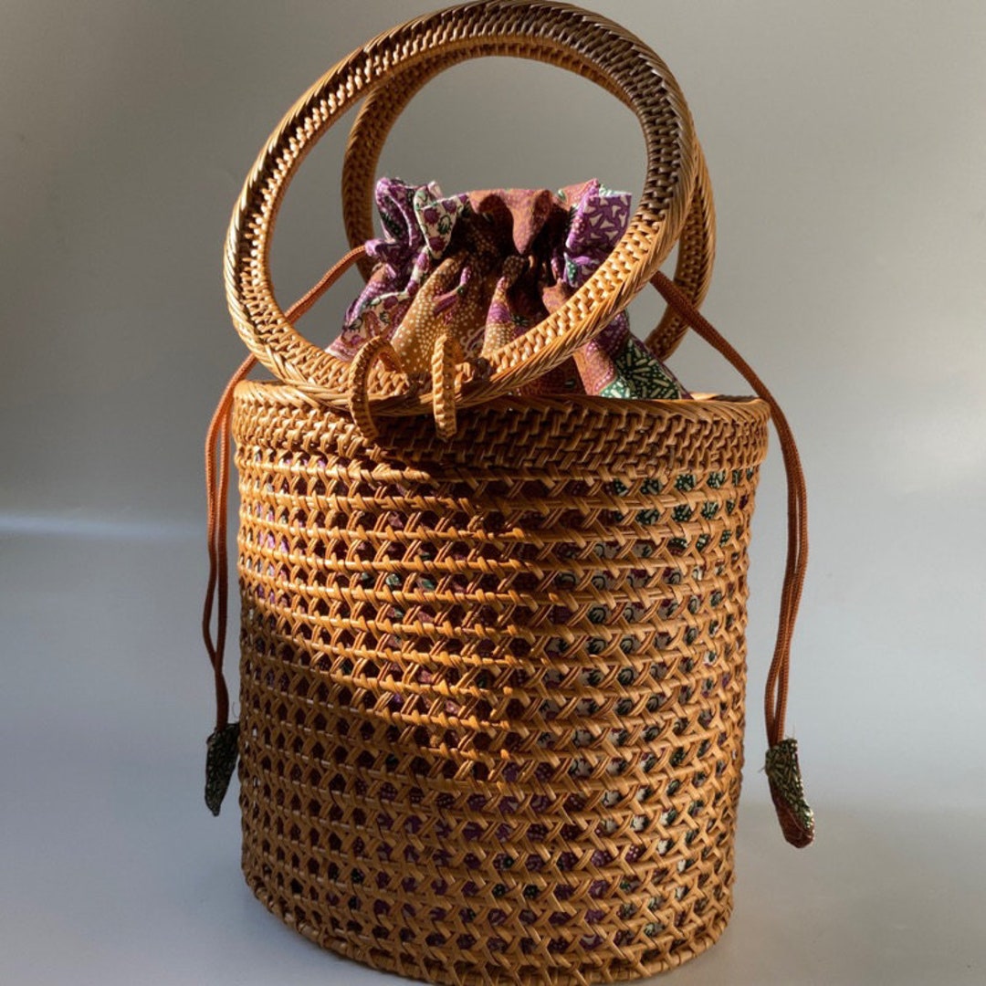 Carrying Bags Rattan , Balinese Bag, Summer Purse, Crossbody Rattan ...