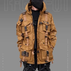 Holygrail Men's Techwear, Cybernetic Series Jacket Cyberpunk Jacket ...