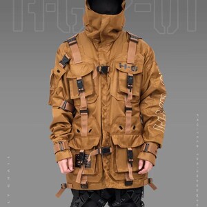 Holygrail Men's Techwear, Cybernetic Series Jacket Cyberpunk Jacket ...