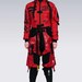 Machine56 Techwear, Cybernetic Cyberpunk Jacket, RED Jacket Hoodie Full ...