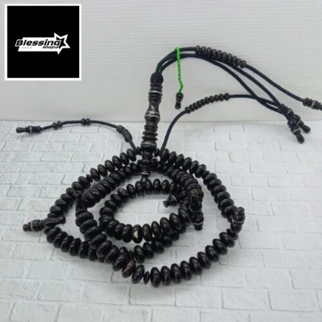 Tasbih Prayer Beads Tariqah Tijani, Tarekat Tijaniyah, Full Black Yuser ...