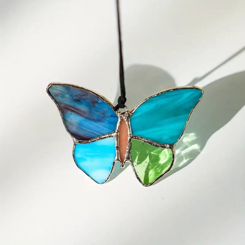 Stained Glass Butterfly - Etsy