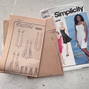 90s Dress Sewing Pattern, Princess Seam or Slim Fit or Flared Dress ...