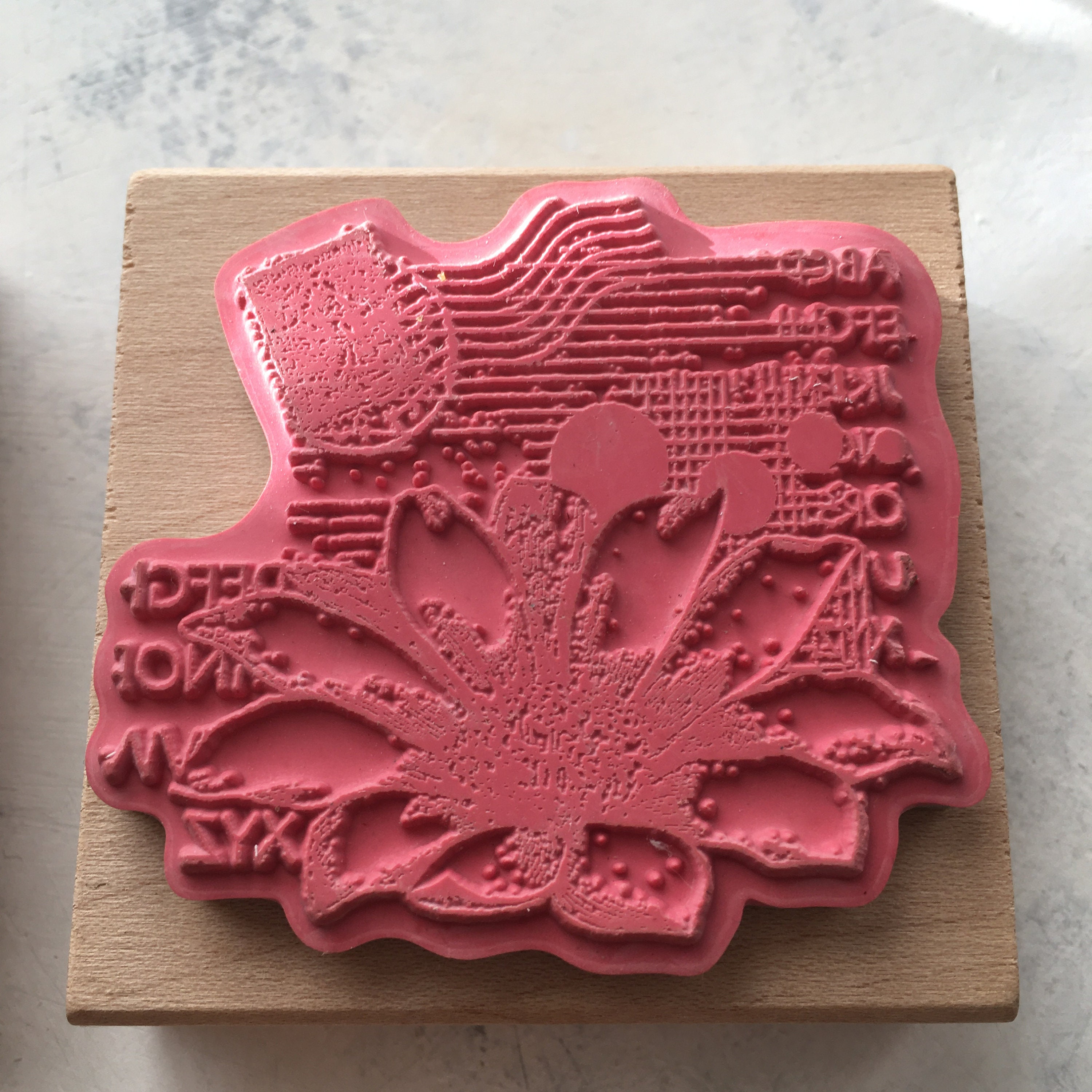 Wood Rubber Craft Stamps, Bird, Flower Present, Heart, Various Sizes ...