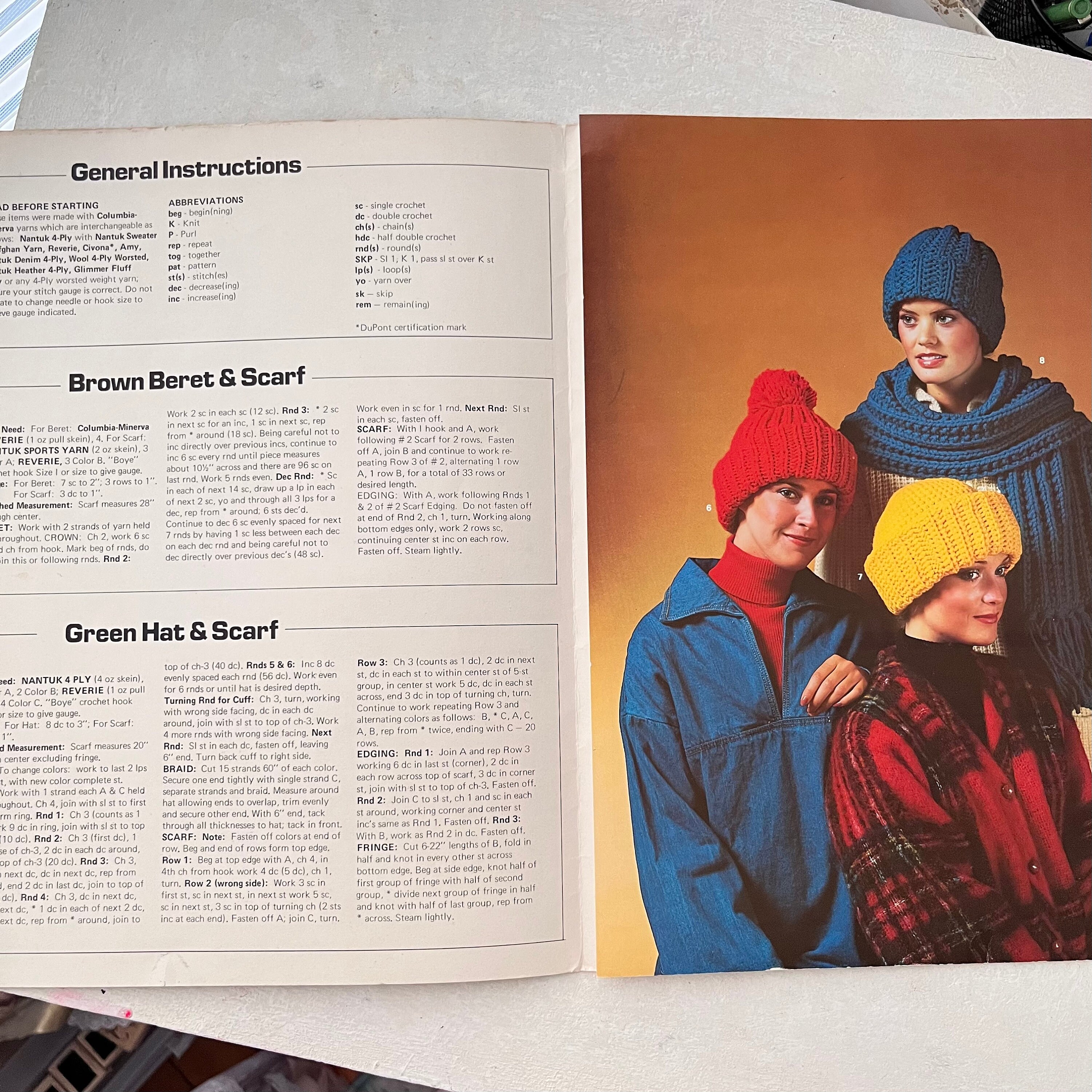 Vintage Knitting Crochet Brochures / Leaflets, Hats N Things, Gypsy ...