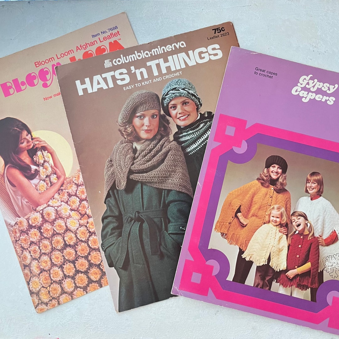 Vintage Knitting Crochet Brochures / Leaflets, Hats N Things, Gypsy ...