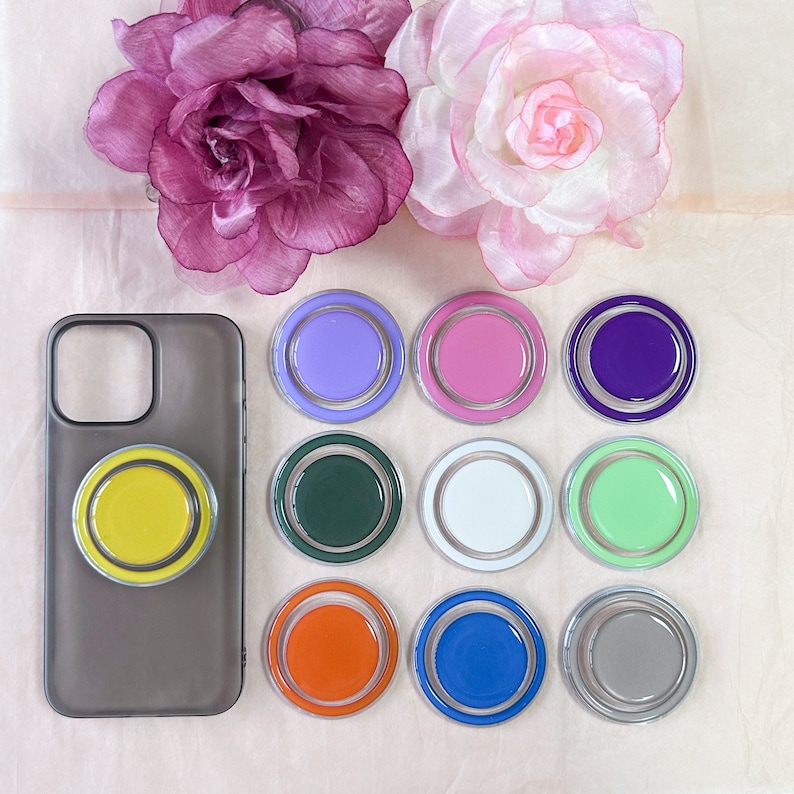 Color Magnetic Phone Grip, Simple Phone Grip, Resin Phone Grip,grip for ...