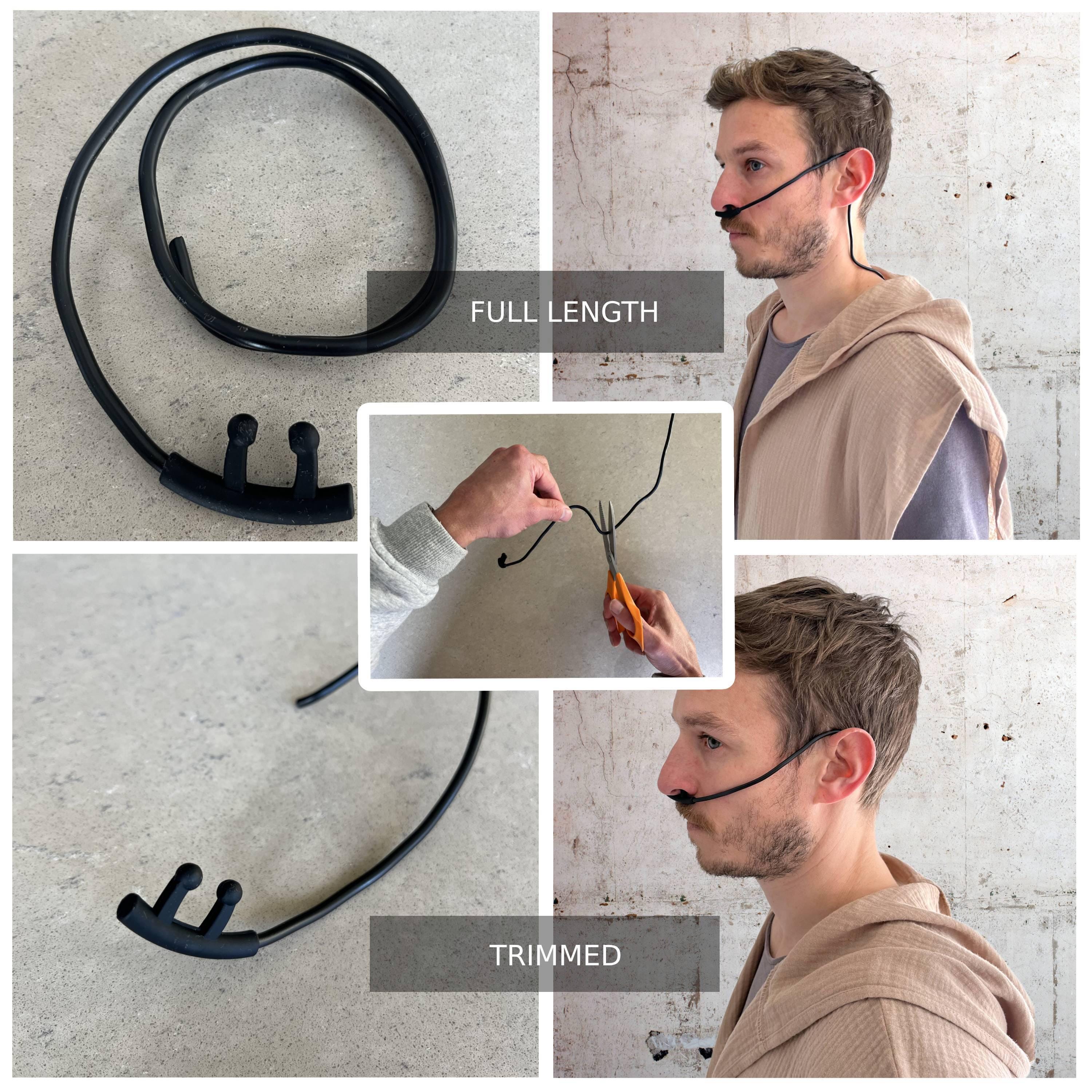 Black Nose Cannula Piece Tube Sand Noodle Mask Cosplay Costume Still ...