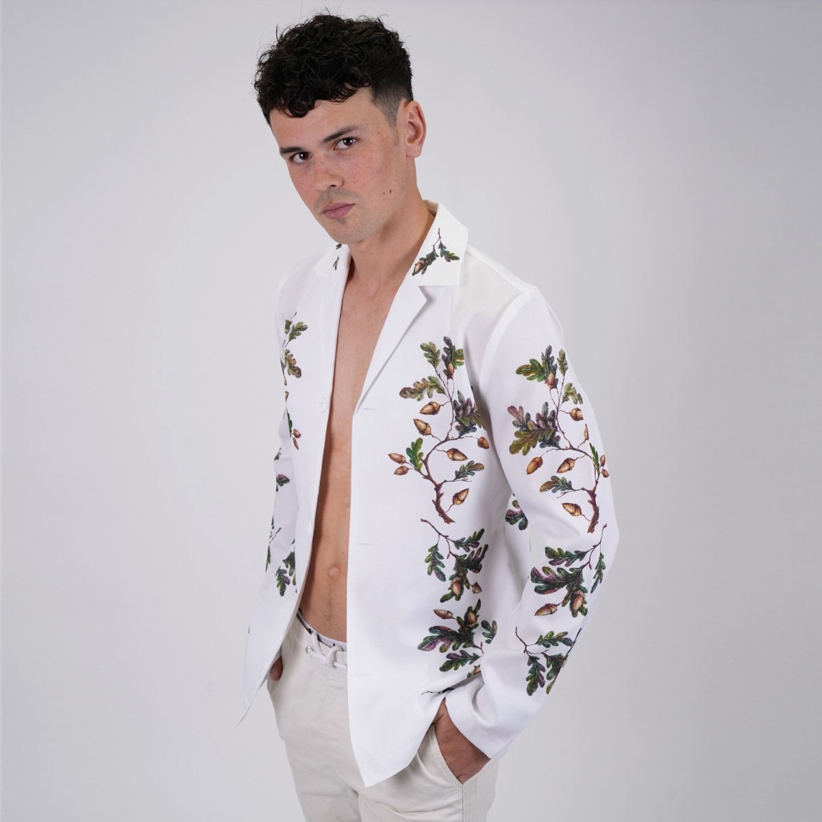 Acorn White Jacket Shirt Cosplay Quick Costume Halloween Stag Bachelor ...