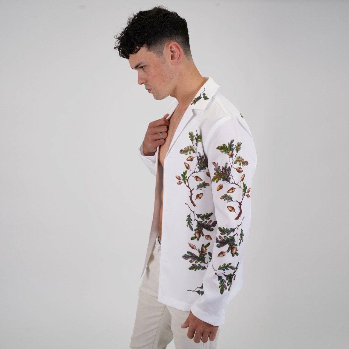 Acorn White Jacket Shirt Cosplay Quick Costume Halloween Stag Bachelor ...